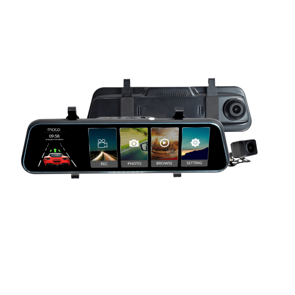 MOCO 9.88″ DVR Smart Rear View Mirror with Touch Control 1080P – carshoppee